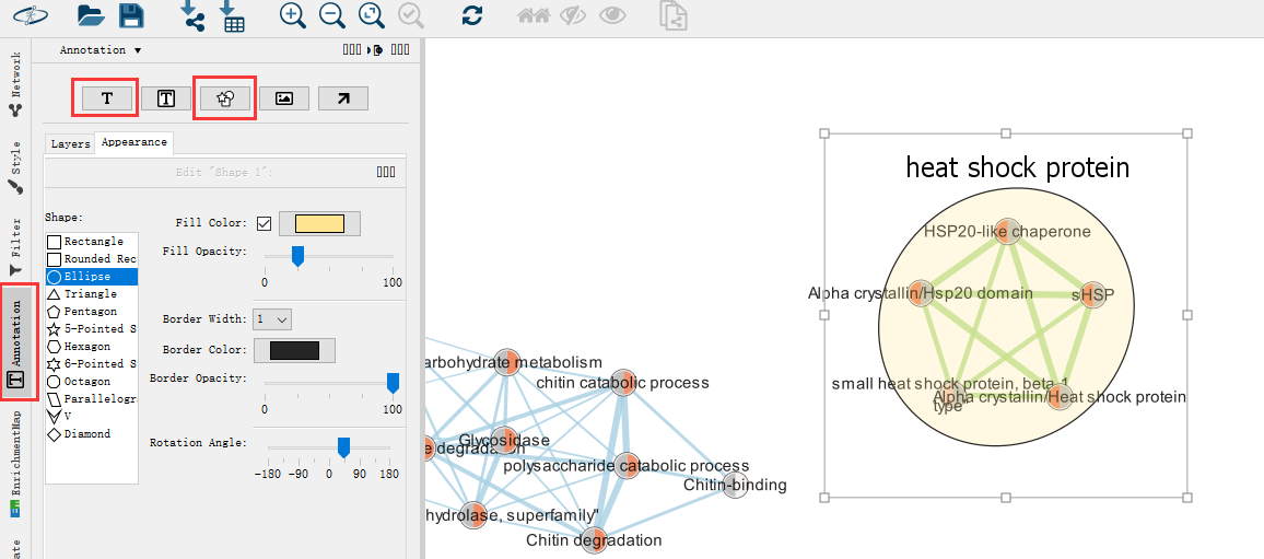 基于 Cytoscape 的富集网络图绘制 | Juse's Blog