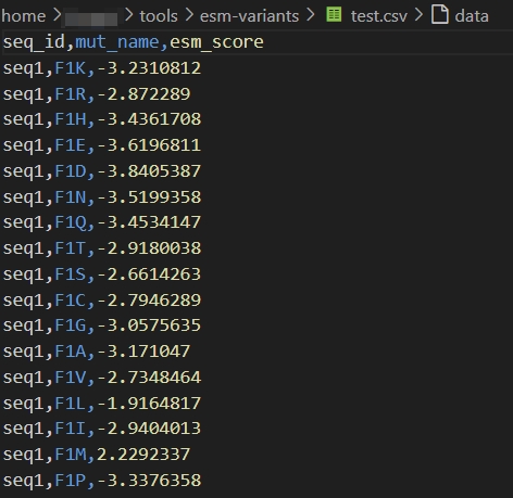 使用 ESM 计算蛋白序列的突变影响分数 | Juse's Blog