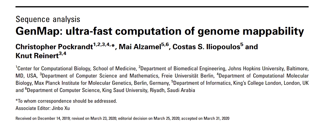 基于 genmap 计算基因组 mappability | Juse's Blog